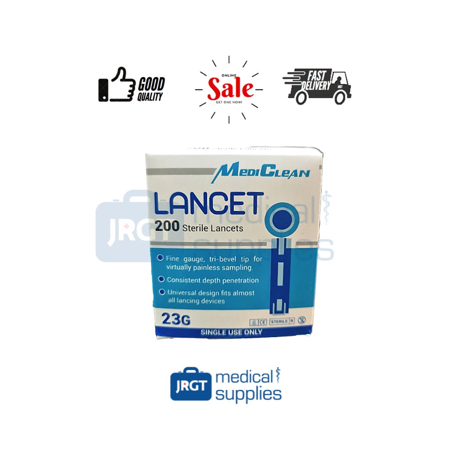 Mediclean Universal Glucometer Lancets (1 Box - 200pcs) – JRGT Medical ...