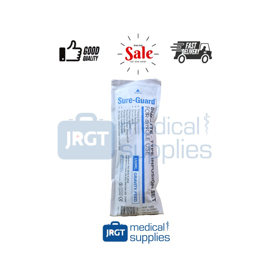Sure-Guard Burette-Type Infusion Set / Soluset (150mL) – JRGT Medical ...