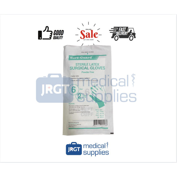 Sure Guard Sterile Latex Surgical Gloves Per Piece – JRGT Medical Supply