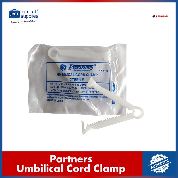Partners Umbilical Cord Clamp - Secure and Sterile Clamp for Newborn C ...