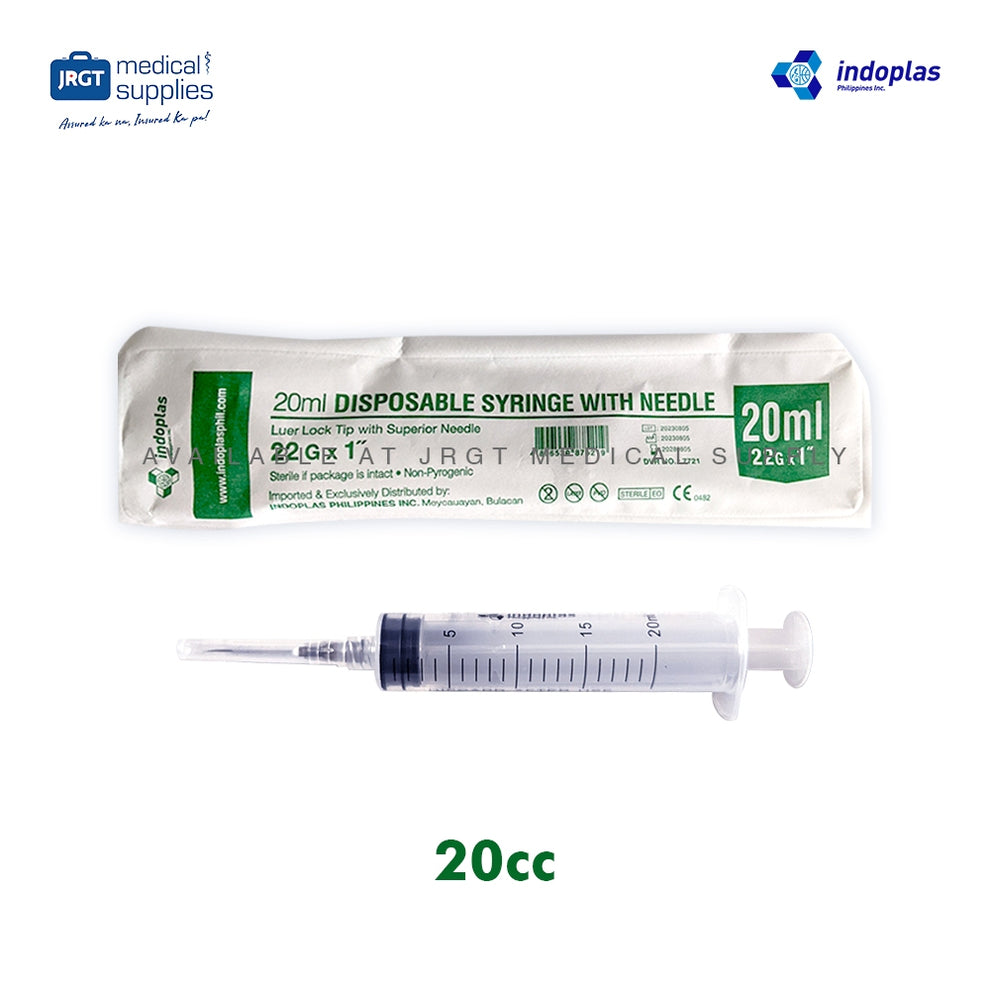 Indoplas Syringe (20cc, 50cc) per Piece – JRGT Medical Supply