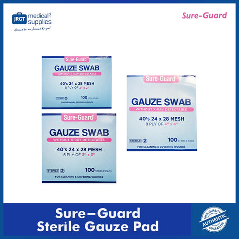 Sure-Guard Sterile Gauze Pad (1 box-100 pcs) – JRGT Medical Supply