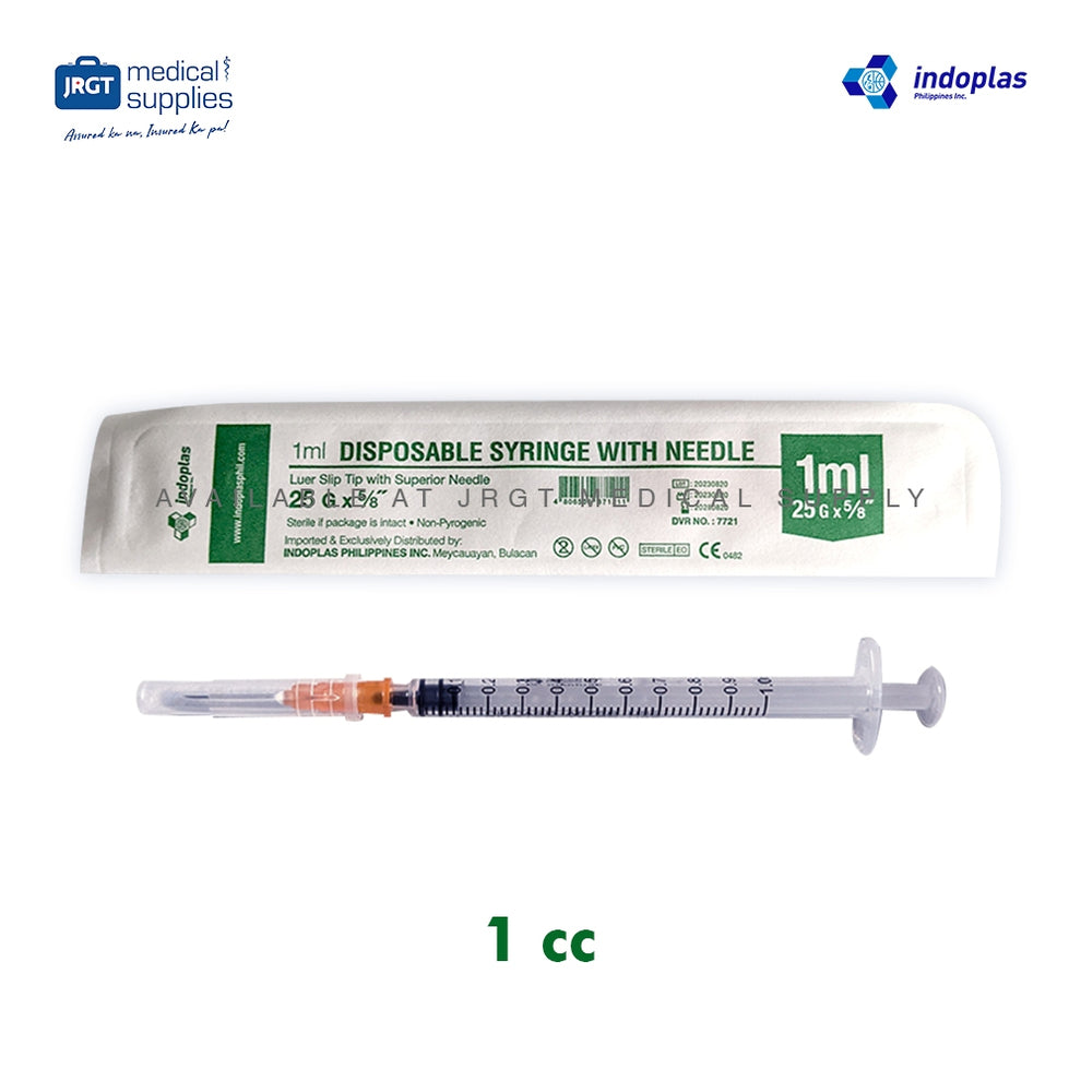 Indoplas Syringe - Sterilized Disposable | Single Use – JRGT Medical Supply