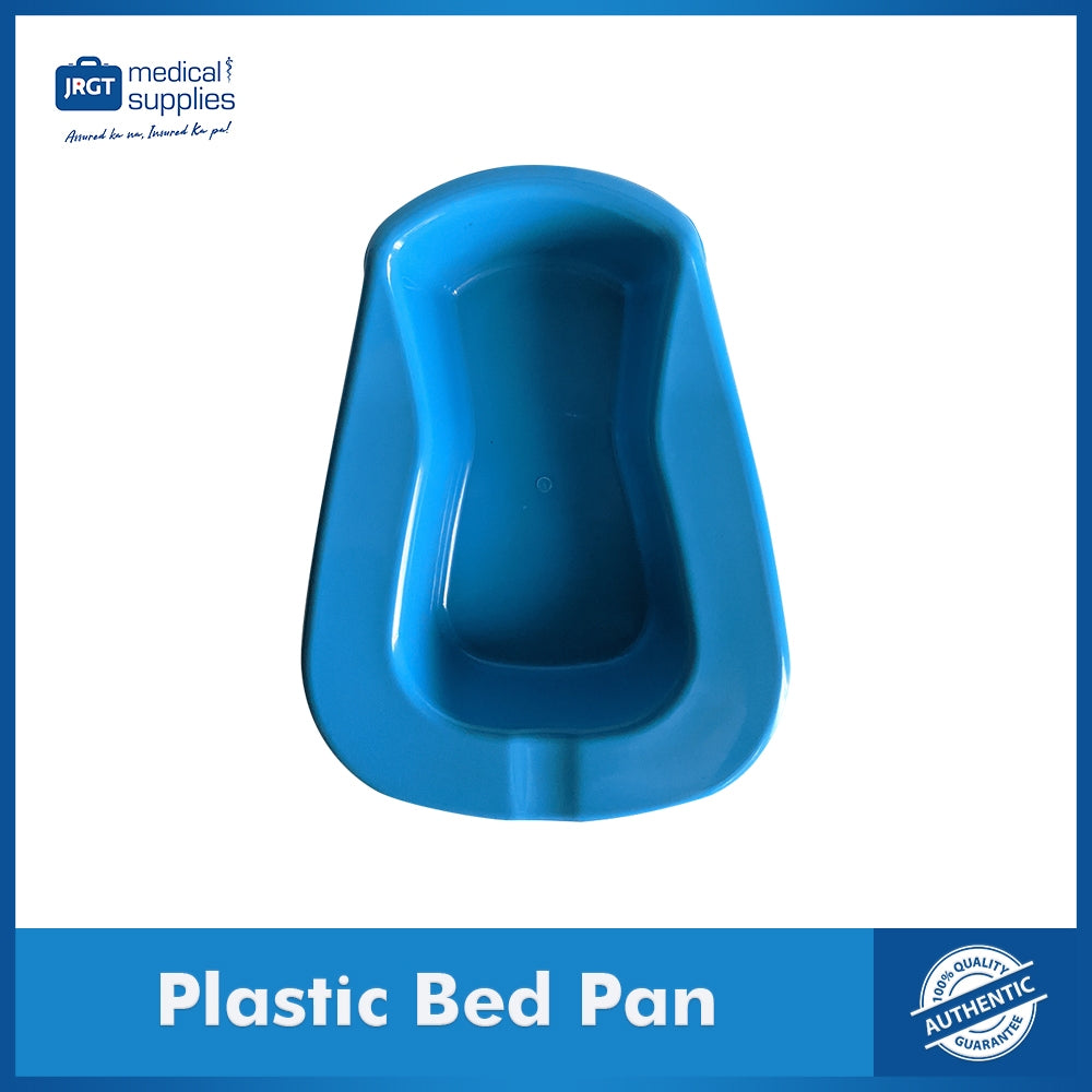 Blue Plastic Bed Pan - Durable & Easy-to-Clean – JRGT Medical Supply