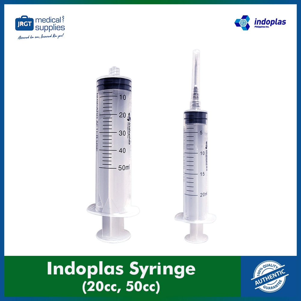 Indoplas Syringe (20cc, 50cc) per Piece – JRGT Medical Supply