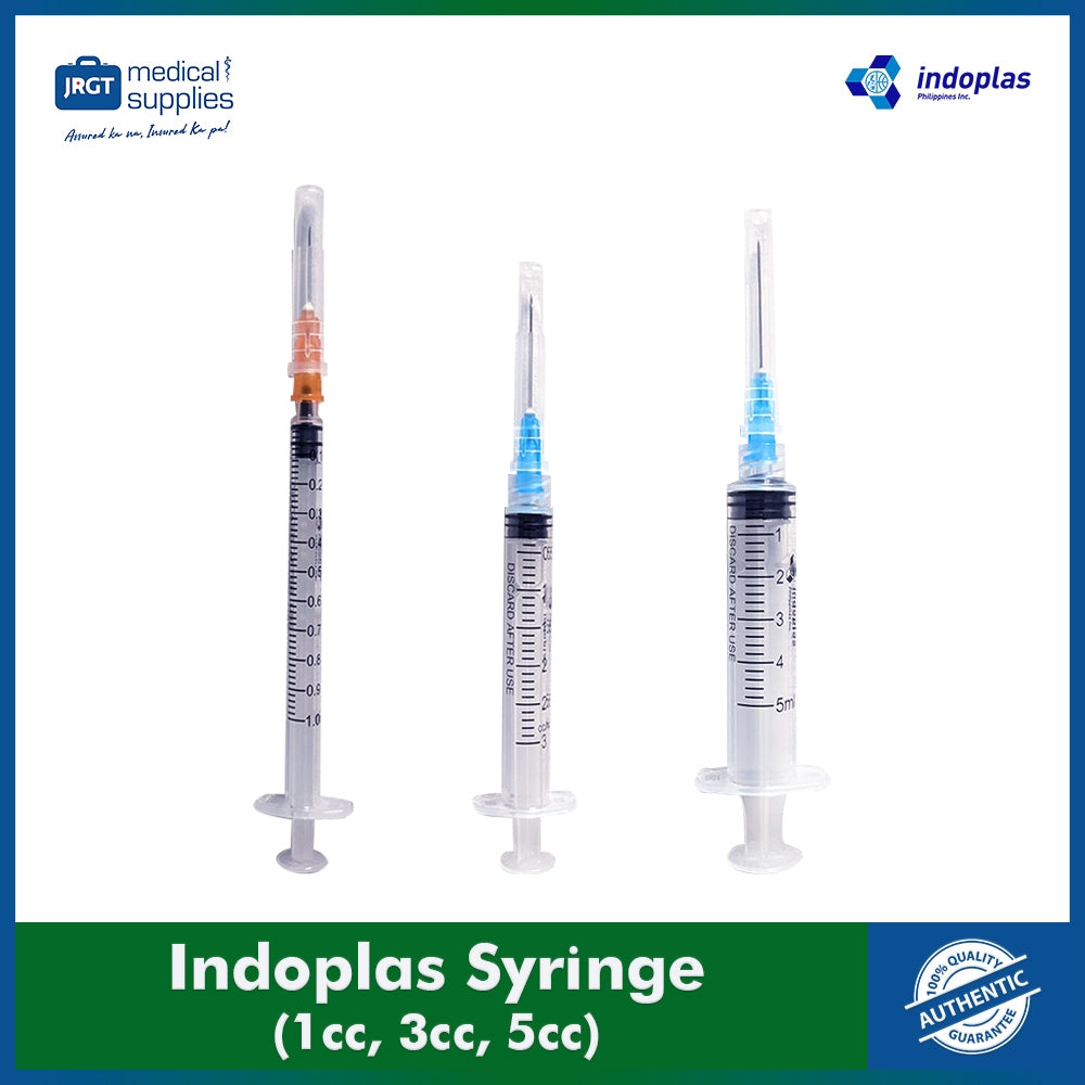 Indoplas Syringe - Sterilized Disposable | Single Use – JRGT Medical Supply